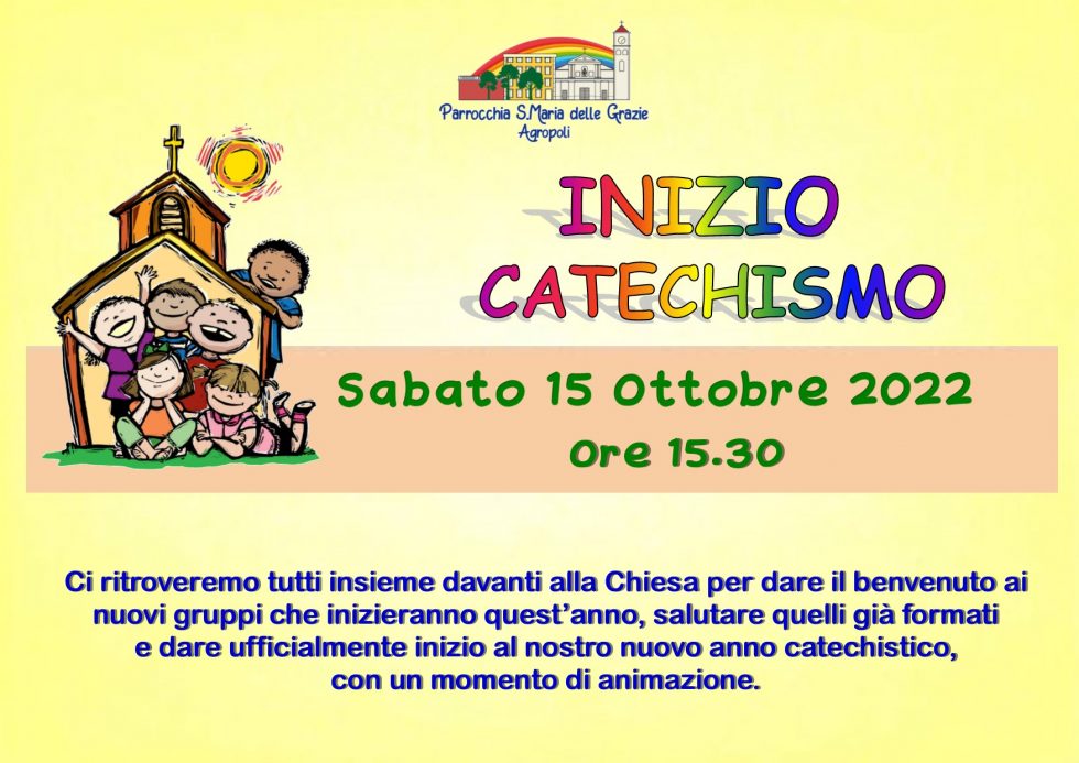 15 Ottobre: festa di Inizio Catechismo | Parrocchia Santa Maria delle ...